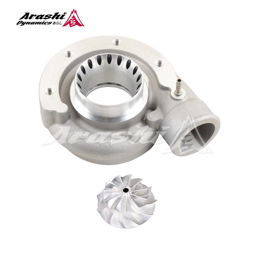Arashi Dynamics Turbo 2.35" Universal Turbo Compressor Housing Anti surge + Wheel Mitsubishi ...