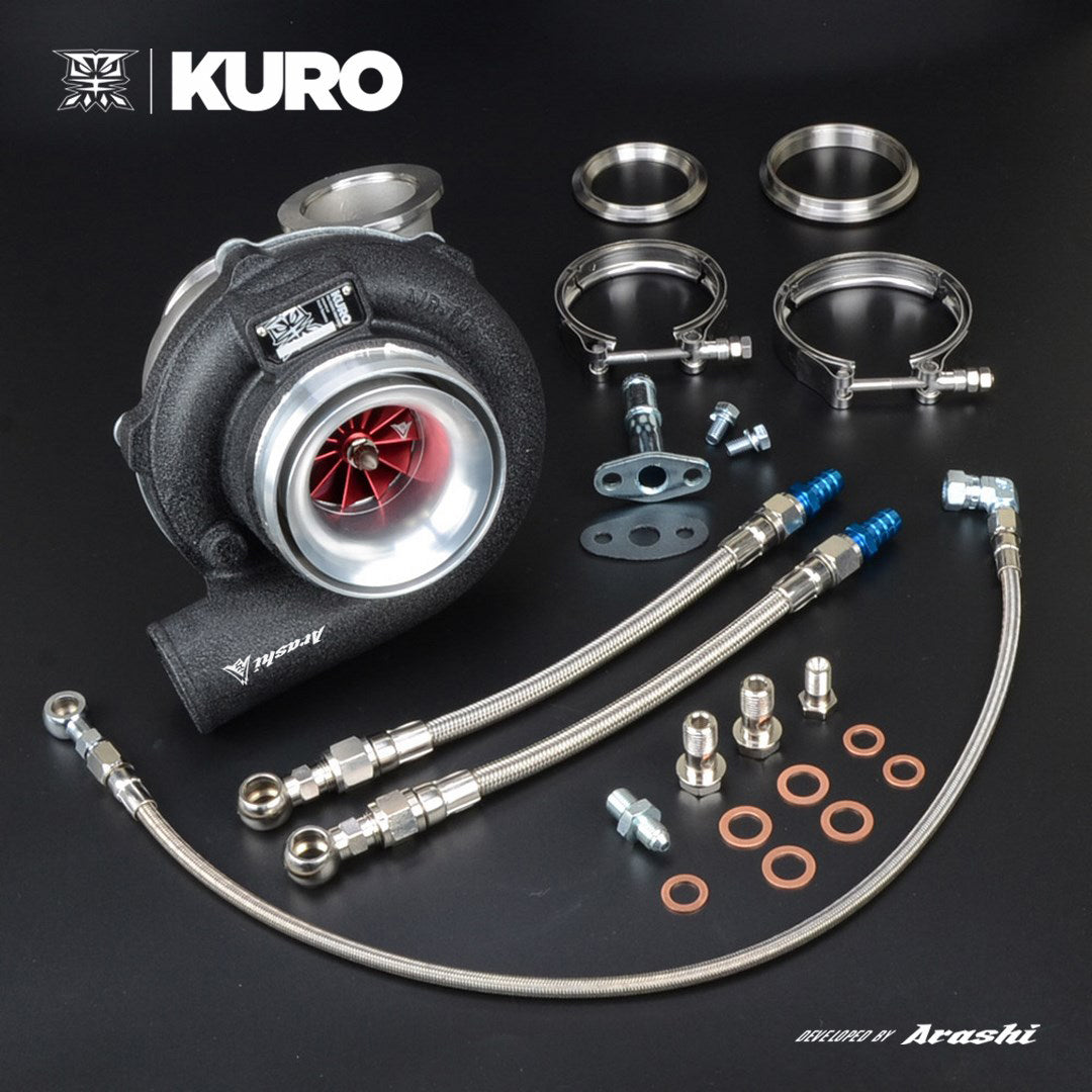 Arashi Dynamics KURO TURBO GT3037 V-band 0.63 AR Stainless BALL BEARING
