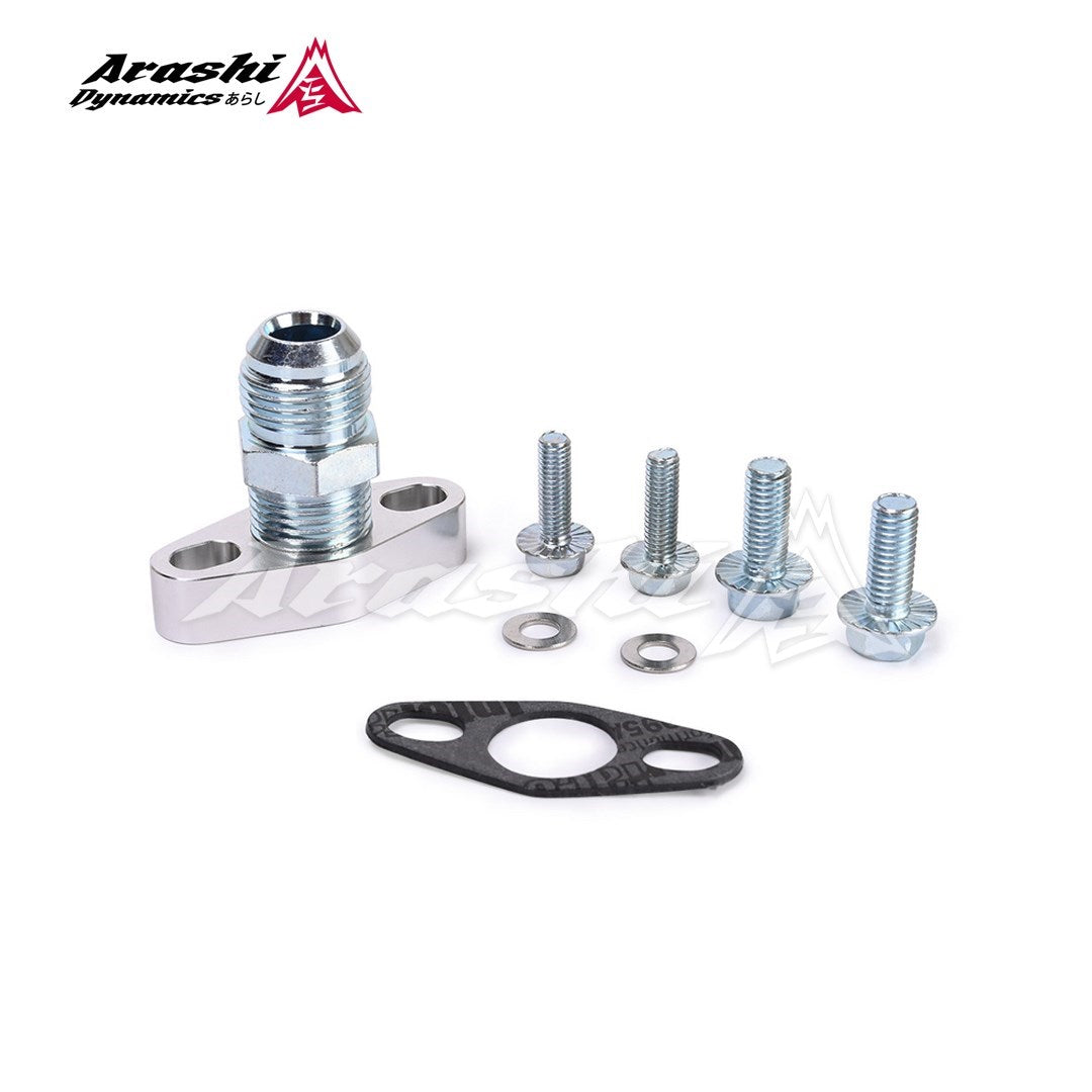 10AN Turbo Oil Return Flange Kit For Mitsubishi TD04 TD05 / GT28R GT30 – Arashi Dynamics