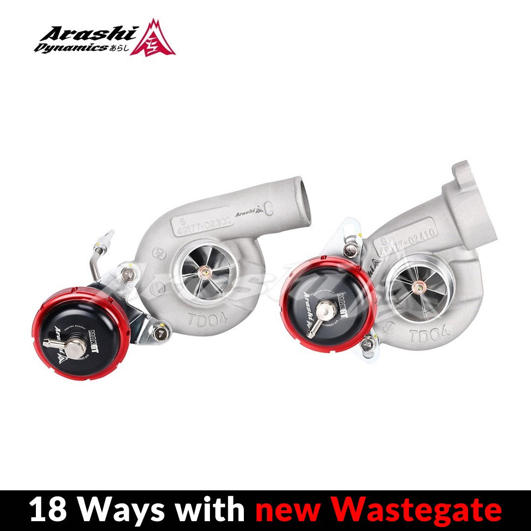 Arashi Dynamics Turbo Journal Bearing Fully Bolt-on 3000GT VR4 6G72T TD04-15T CHRA Kit Super Core