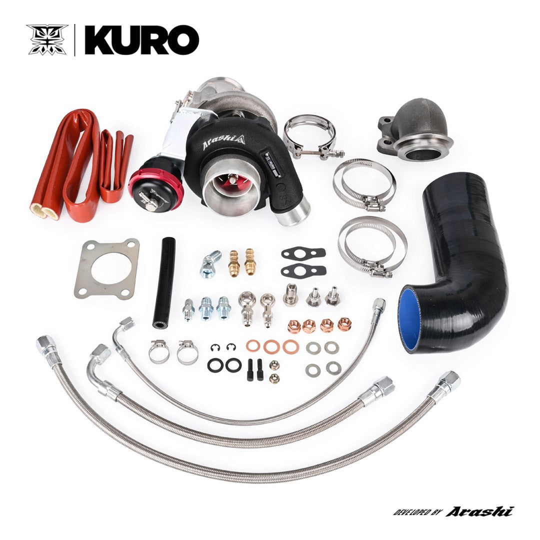 Arashi Dynamics KURO GTX3067R Gen2 Focus ST Bolt-on Turbo Kit Ball Bearing
