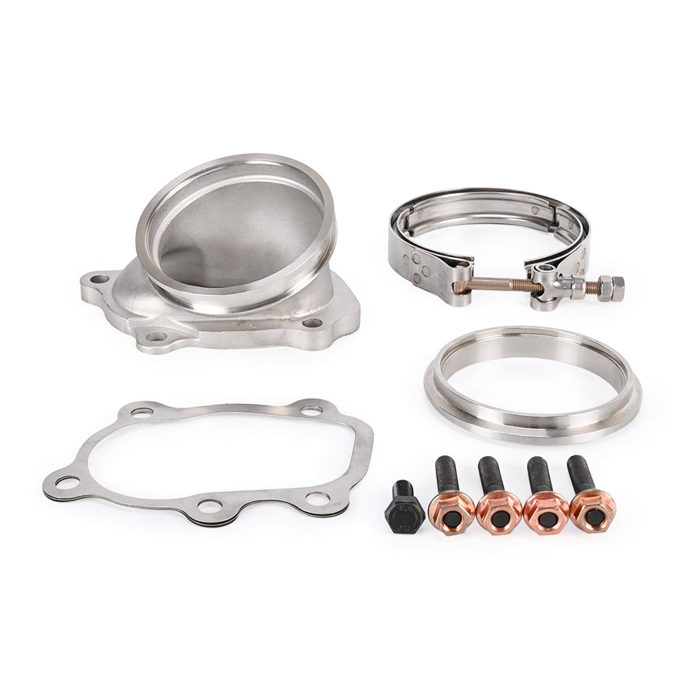 Nissan CA18 SR20DET S14 S15 GT25R GT28R Turbo 5 bolt to 3" V-band Dump ...
