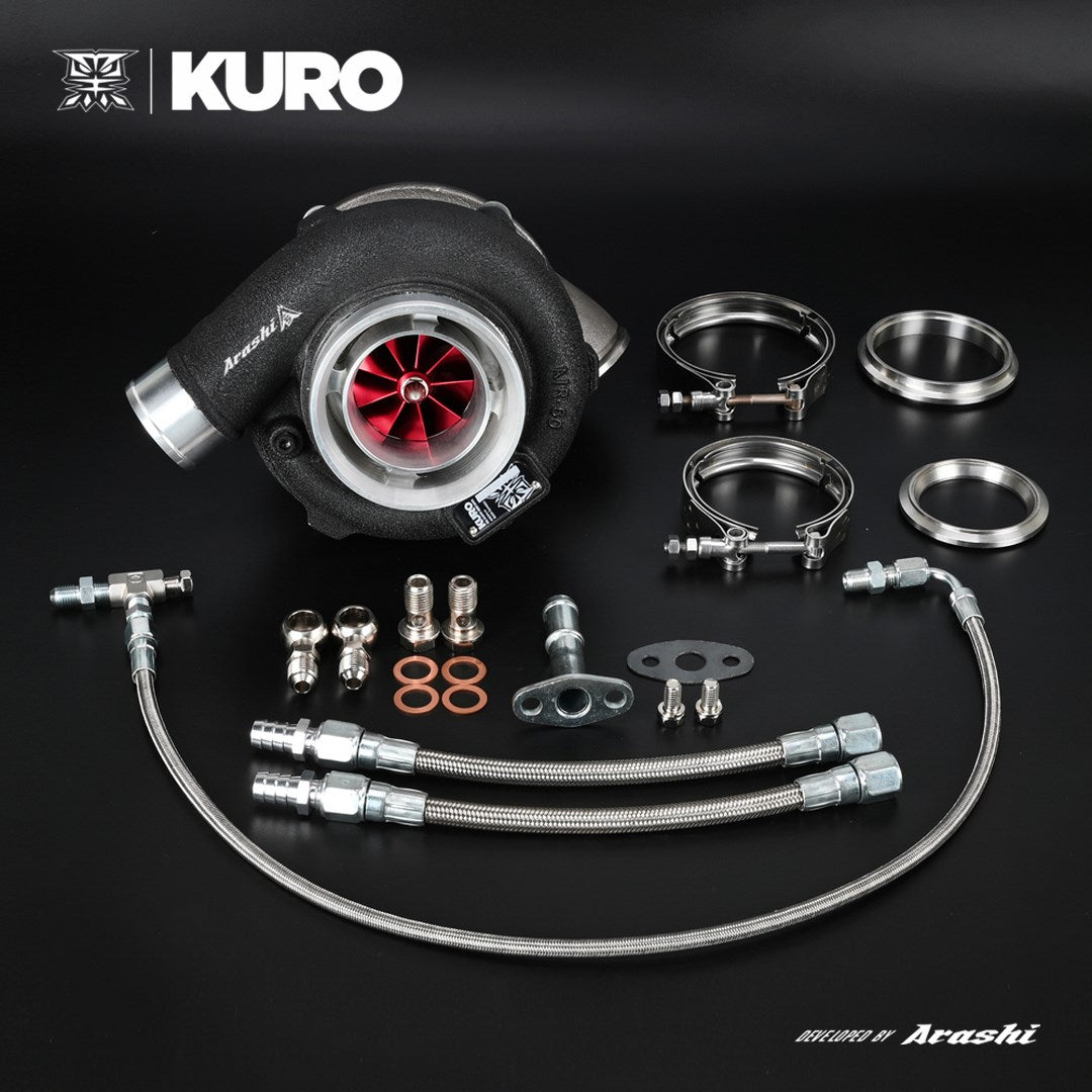 Arashi Dynamics KURO TURBO GTX3076R Gen2 V-band 1.01 A/R Reverse Ball ...