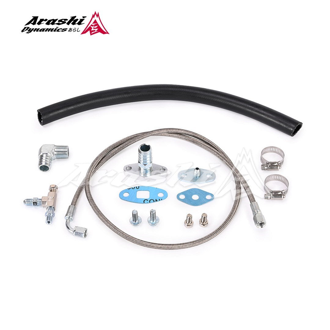 NISSAN Safari Patrol TD42 GQ w/ Hitachi HT18 Turbo Oil Feed Return Lin ...