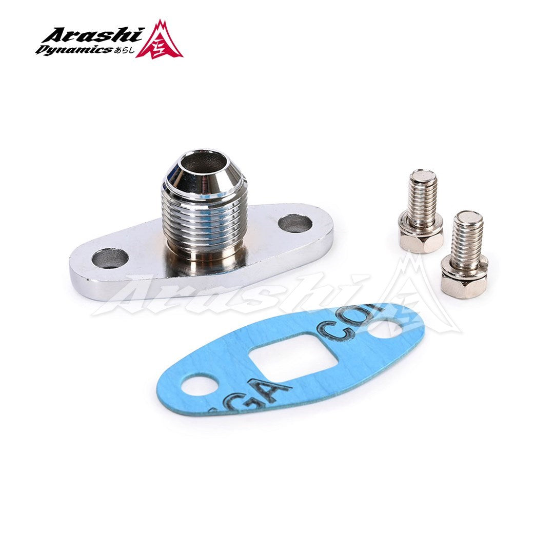 10AN Turbo Oil Return Flange For Garrett T3 T4 TB03 T04 T04B Turbo 50 ...