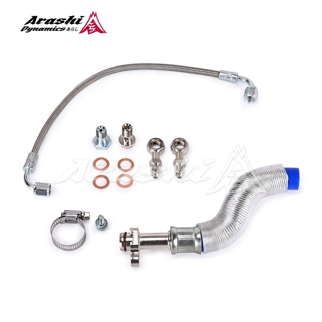 BMW N13 116i 316i 118i 320i 1.6T w/ K03 K04 Turbo Oil Feed Return Line ...