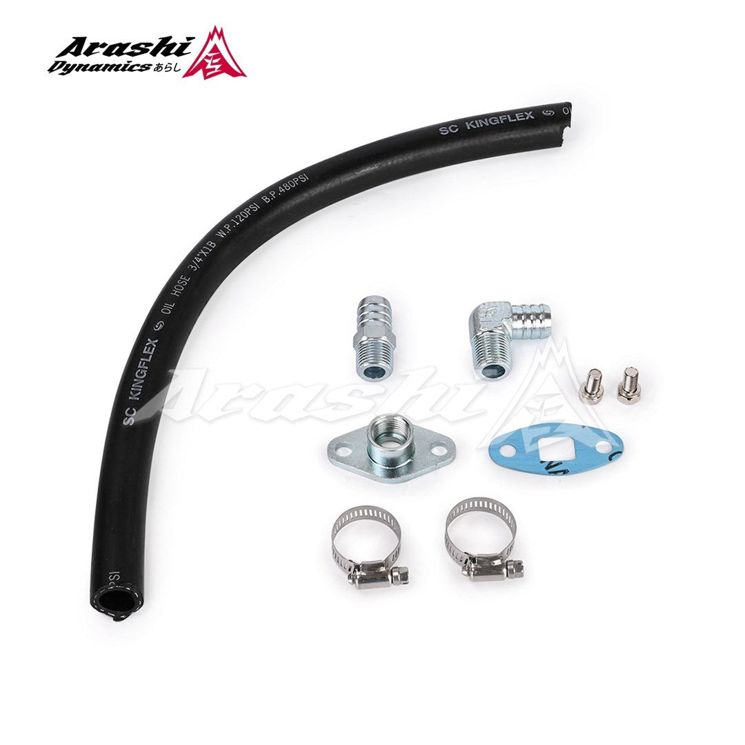 NISSAN TD42 GU GQ engine with Hitachi HT18 Turbo Oil Return Line Kit ...