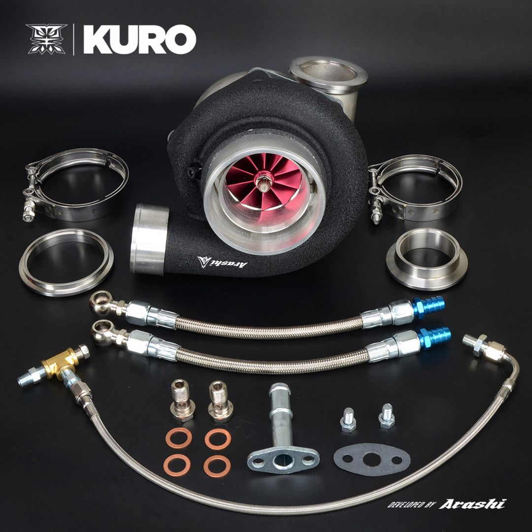 Arashi Dynamics KURO TURBO GTX3584RS Gen2 Hose Type V-band 0.82 A/R ...